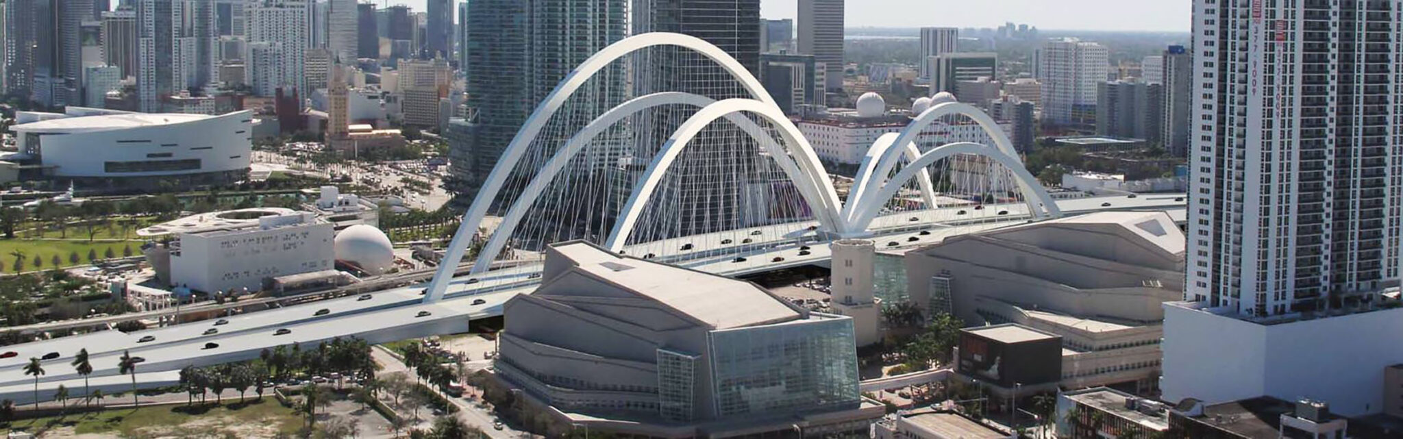 Downtown Miami Signature Bridge Construction Progress - The First Arch ...